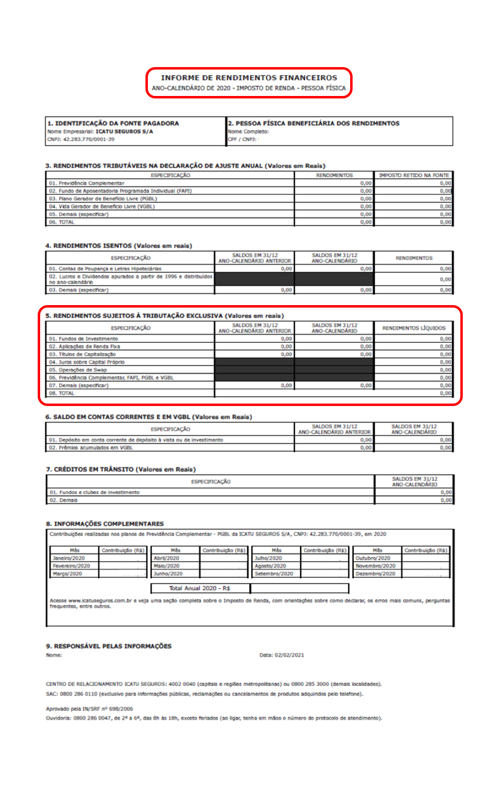 Icatu | Guia IR 2023